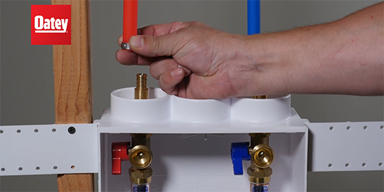 How to Install an Oatey Quadtro Washing Machine Outlet Box | Oatey